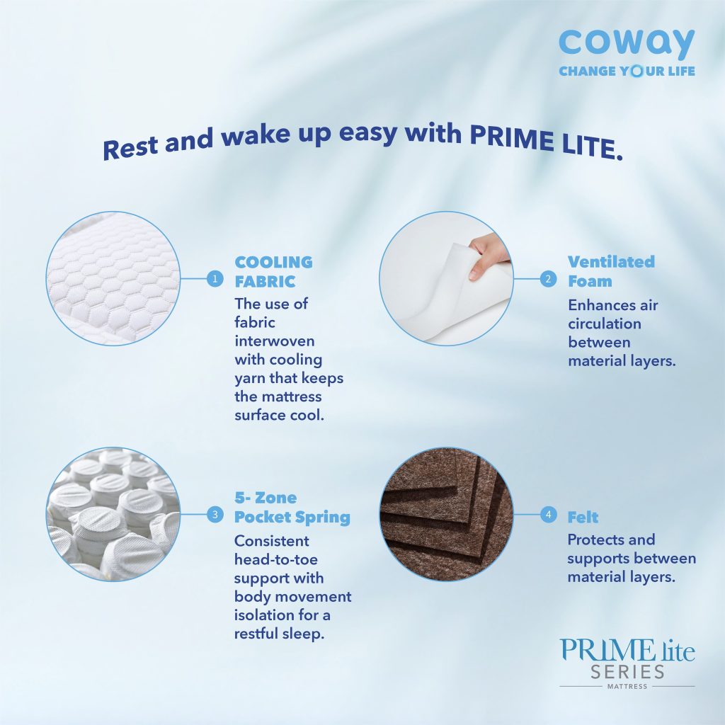 Tilam Coway Prime Lite Hanya Rm65 Bulanan | Coway Official