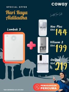 Coway Harga Promosi 2024 | Penapis Air Murah RM59 Sebulan